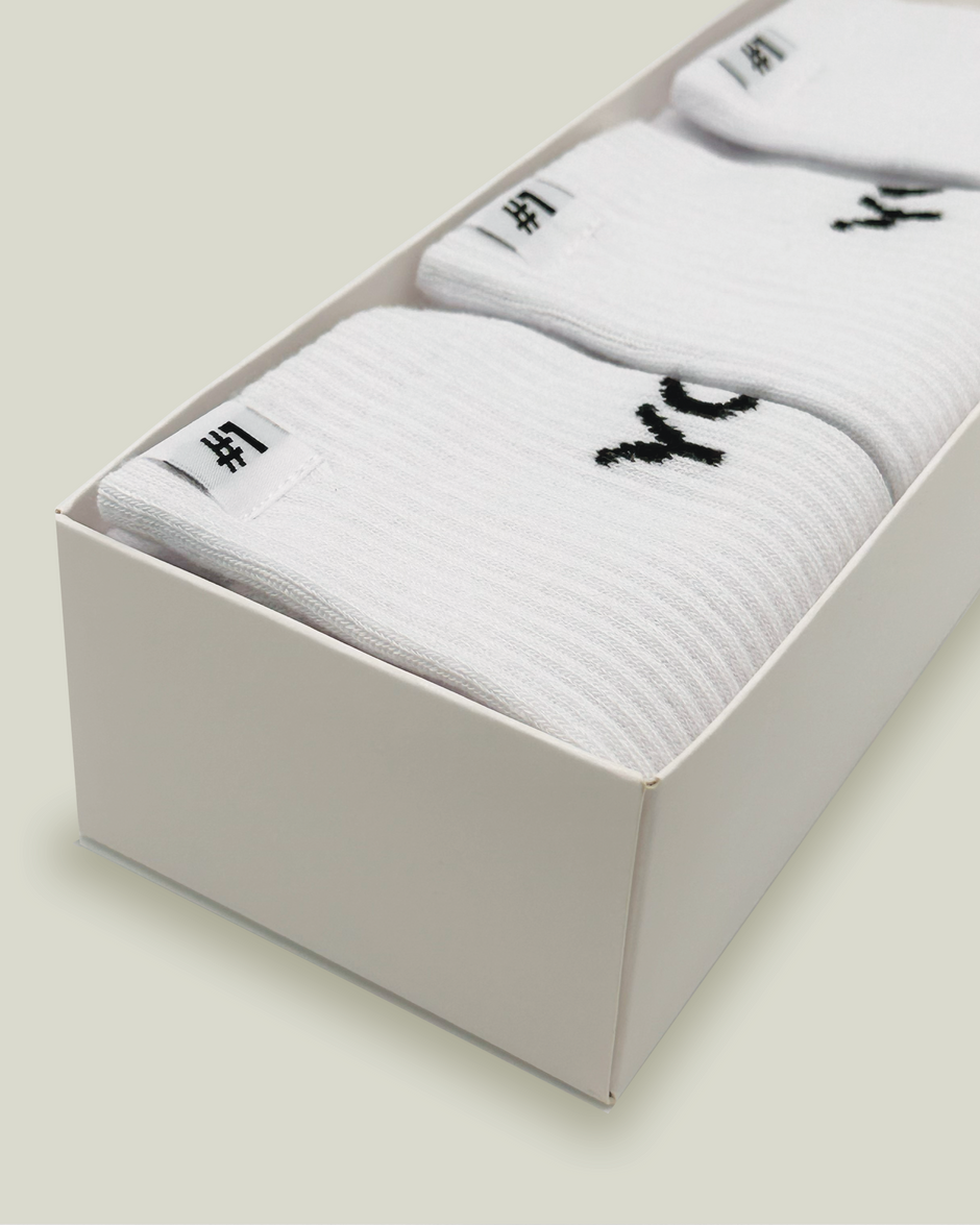 YOK - yokoriginals | Release 1 - everyday basic white socks